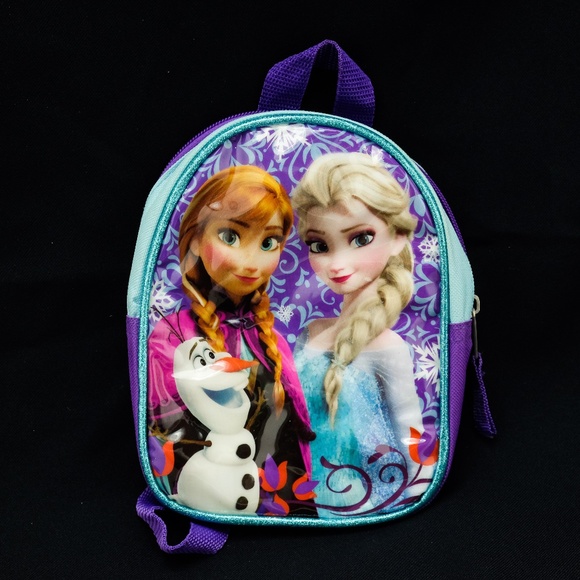 Disney | Accessories | Disney Frozen Backpack Small Bag Anna Elsa Olaf ...